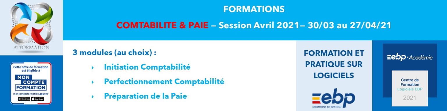 AT FORMATION – COMPTABILITE PAIE MON COMPTE FORMATION CPF SESSION AVRIL 2021 A DISTANCE - AT ...
